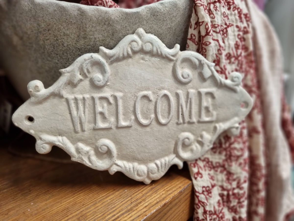 Cast Iron Welcome Sign – The OLDE Farm Store