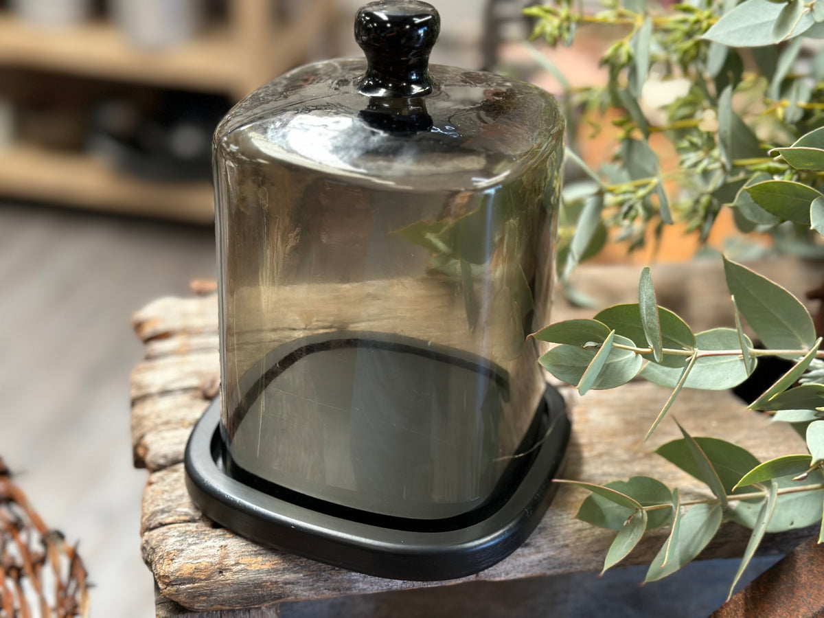 SMOKE Glass Cloche FREE Postage – The OLDE Farm Store