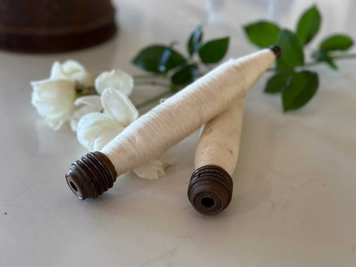 Vintage Timber Thread Spool Set of 2 – The OLDE Farm Store