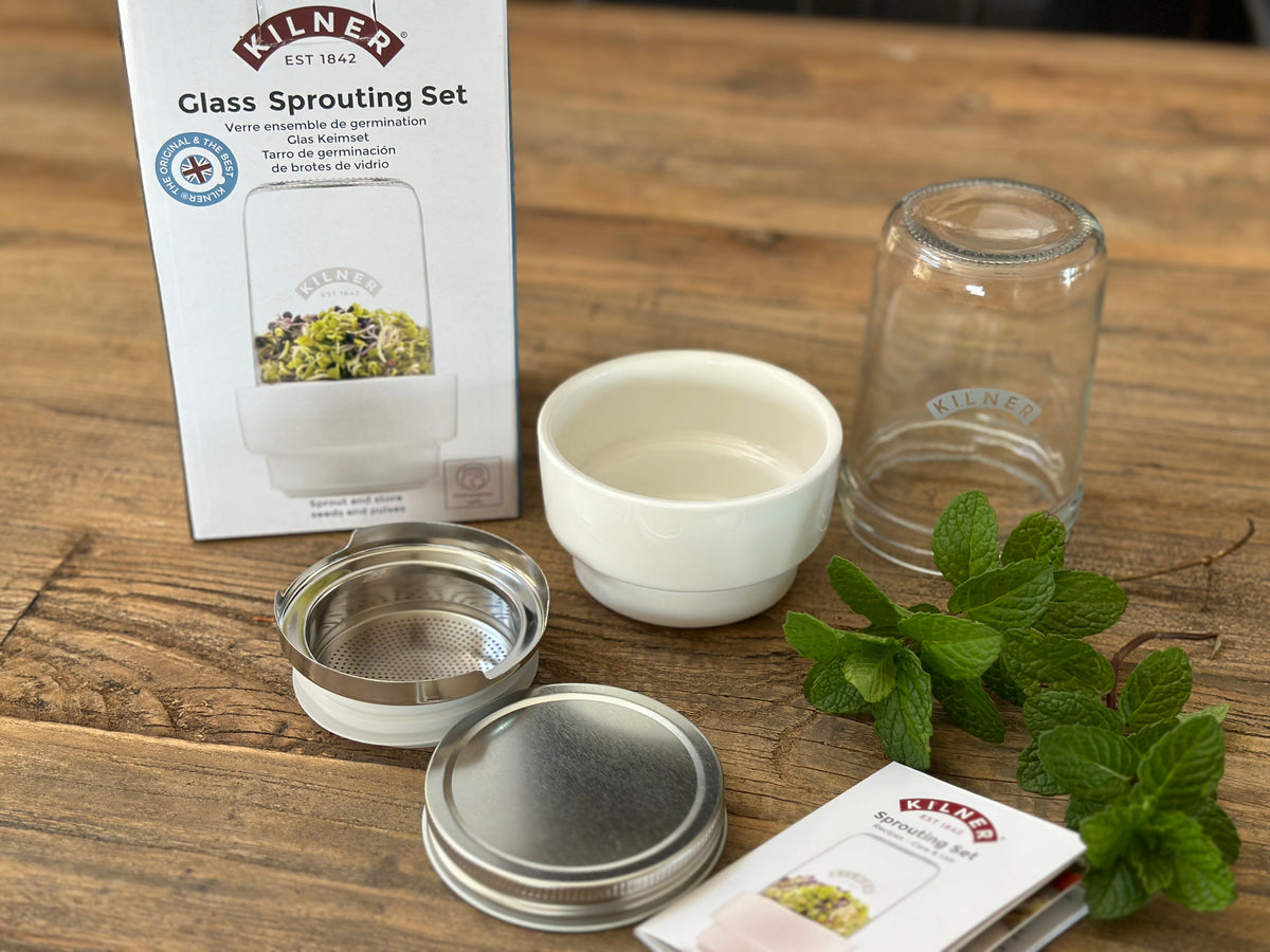 KILNER Glass SPROUTING SET 500ml – The OLDE Farm Store