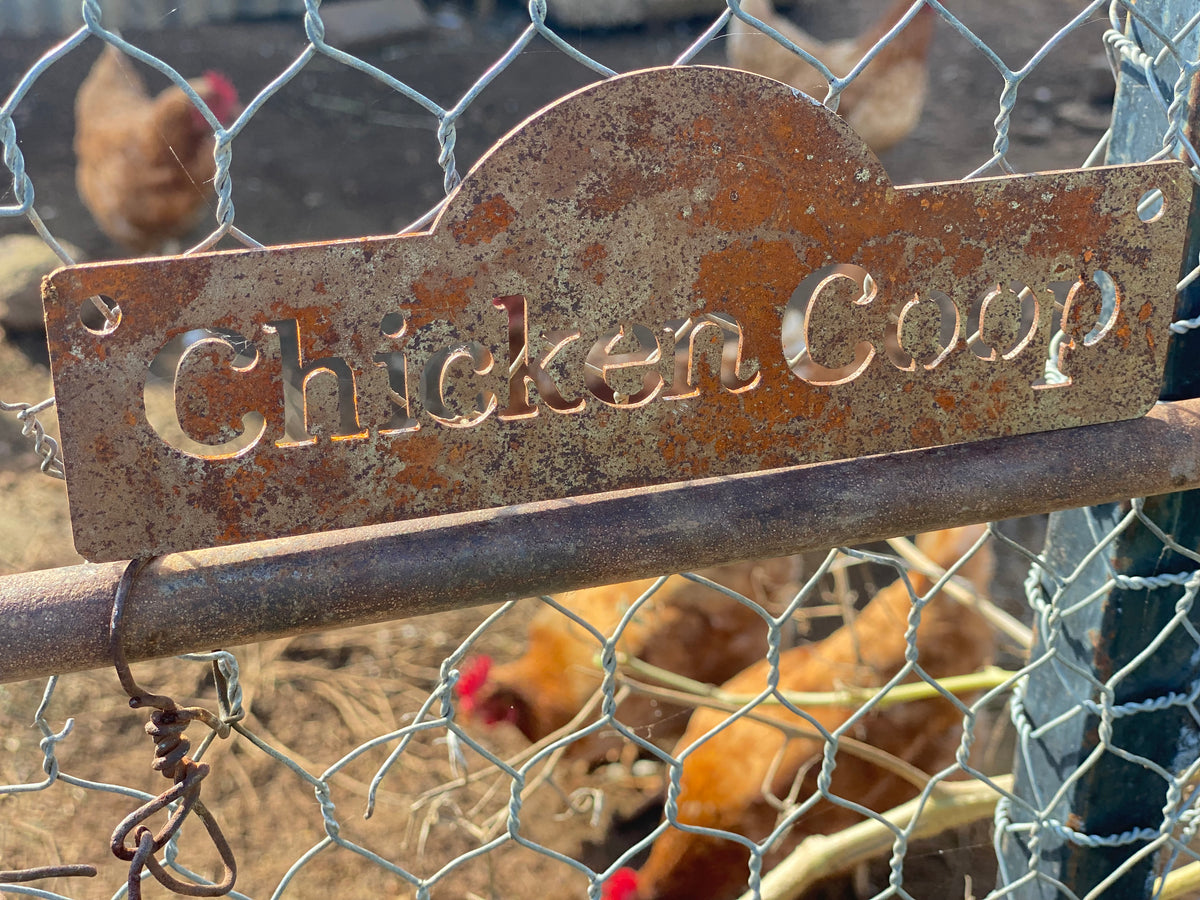RUST Chicken Coop Sign – The OLDE Farm Store