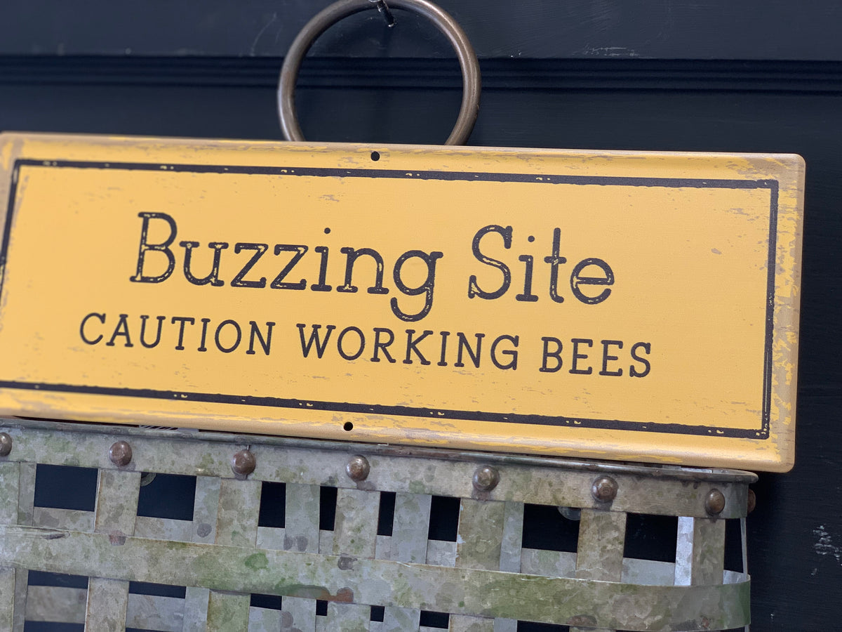 BUZZING Site Tin Sign – The OLDE Farm Store