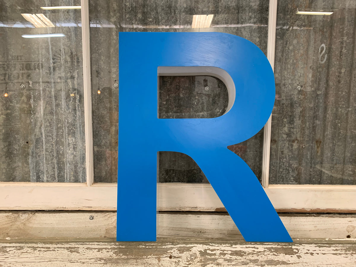 Blue Block Letters – The OLDE Farm Store